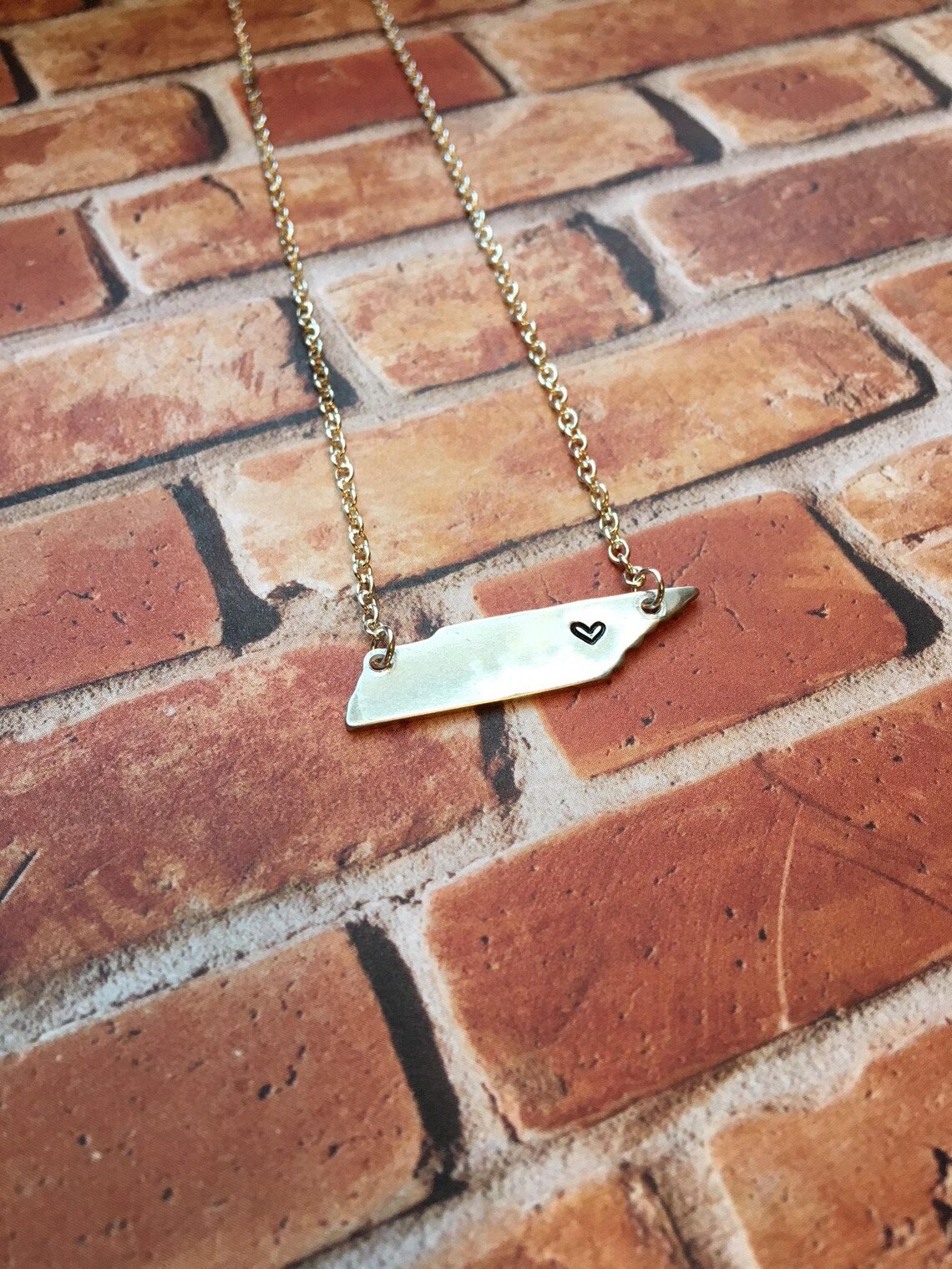 Tennessee Necklace - Love Memphis - Tennessee - Hand Stamped ...