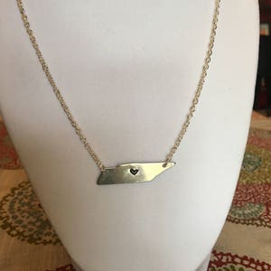 Tennessee Necklace - Love Memphis - Tennessee - Hand Stamped ...