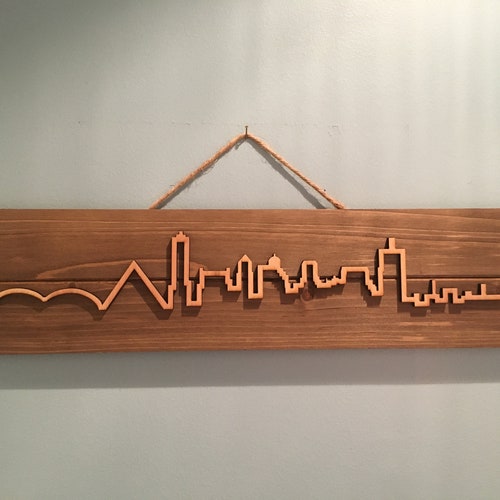 Wooden Memphis Skyline Sign Plaque Wall Art Decor - Etsy