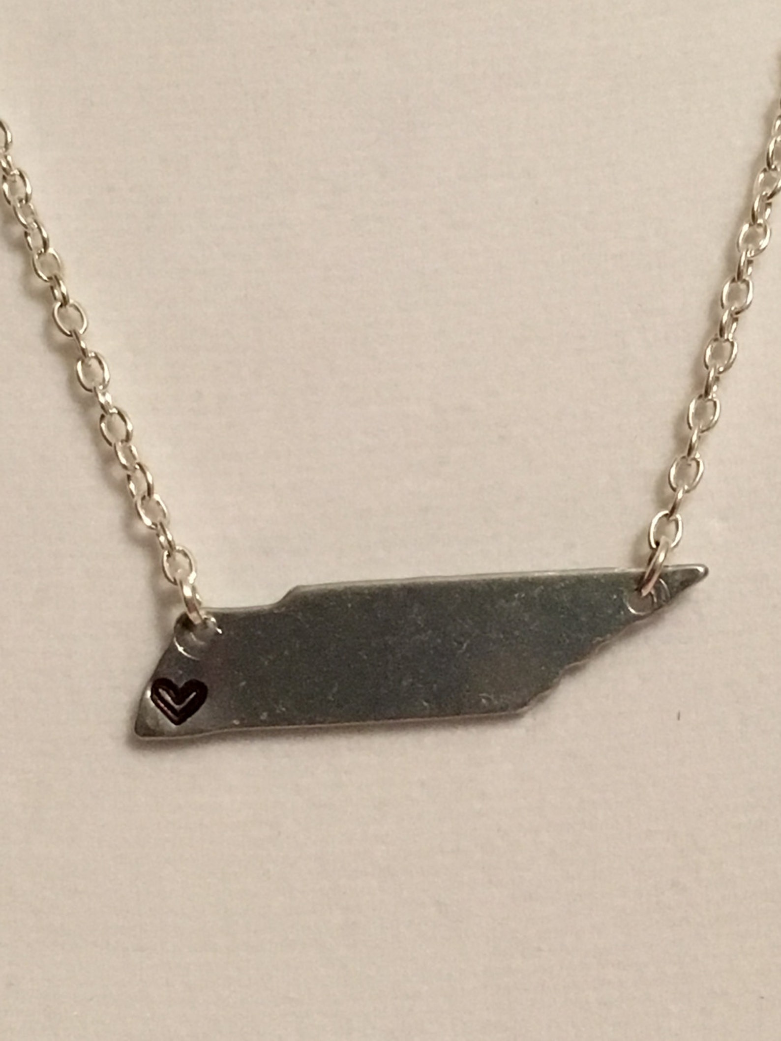 Tennessee Necklace - Love Memphis - Tennessee - Hand Stamped ...