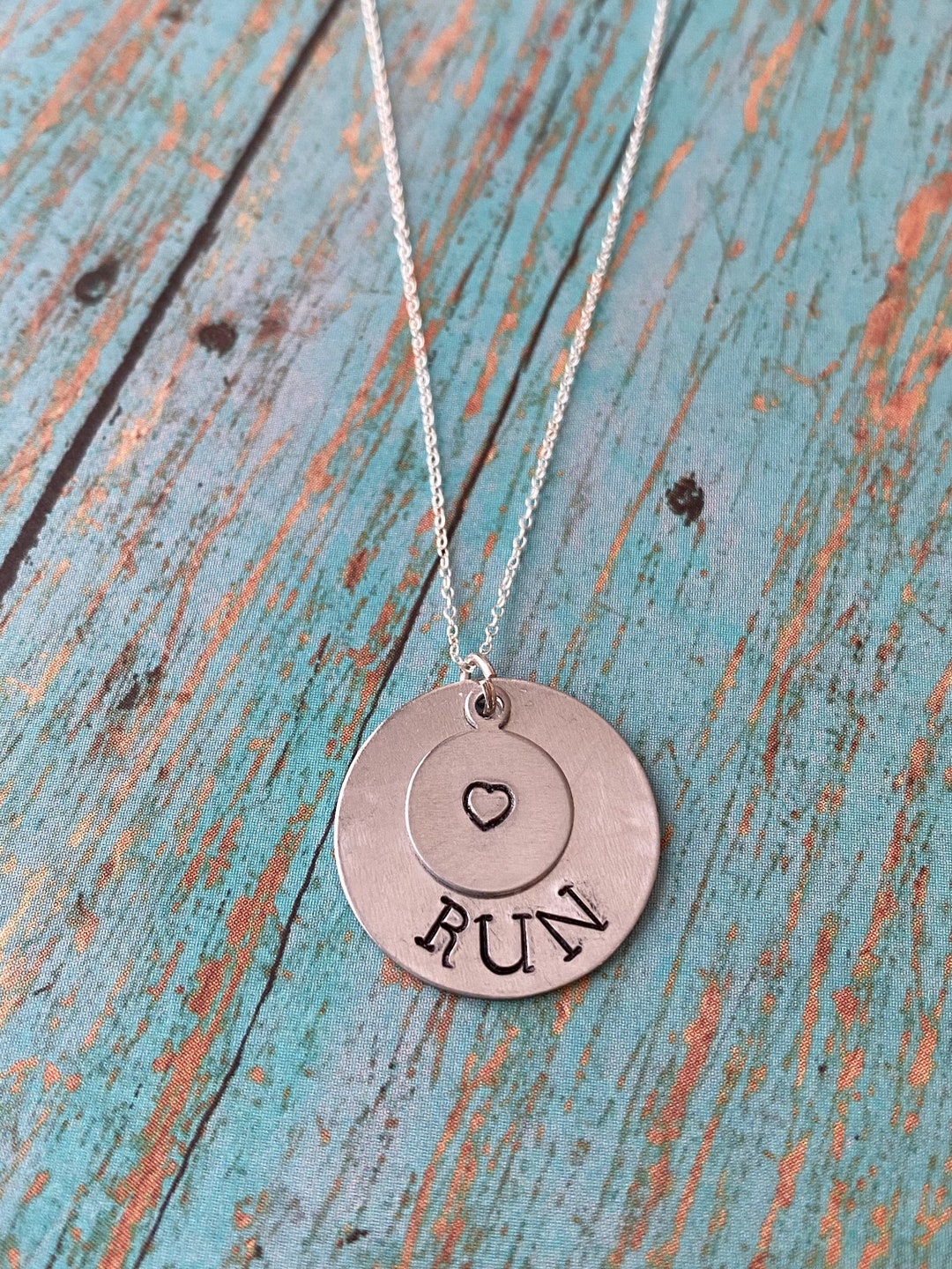 Running Necklace - Half Marathon Necklace - Race Necklace - Love ...