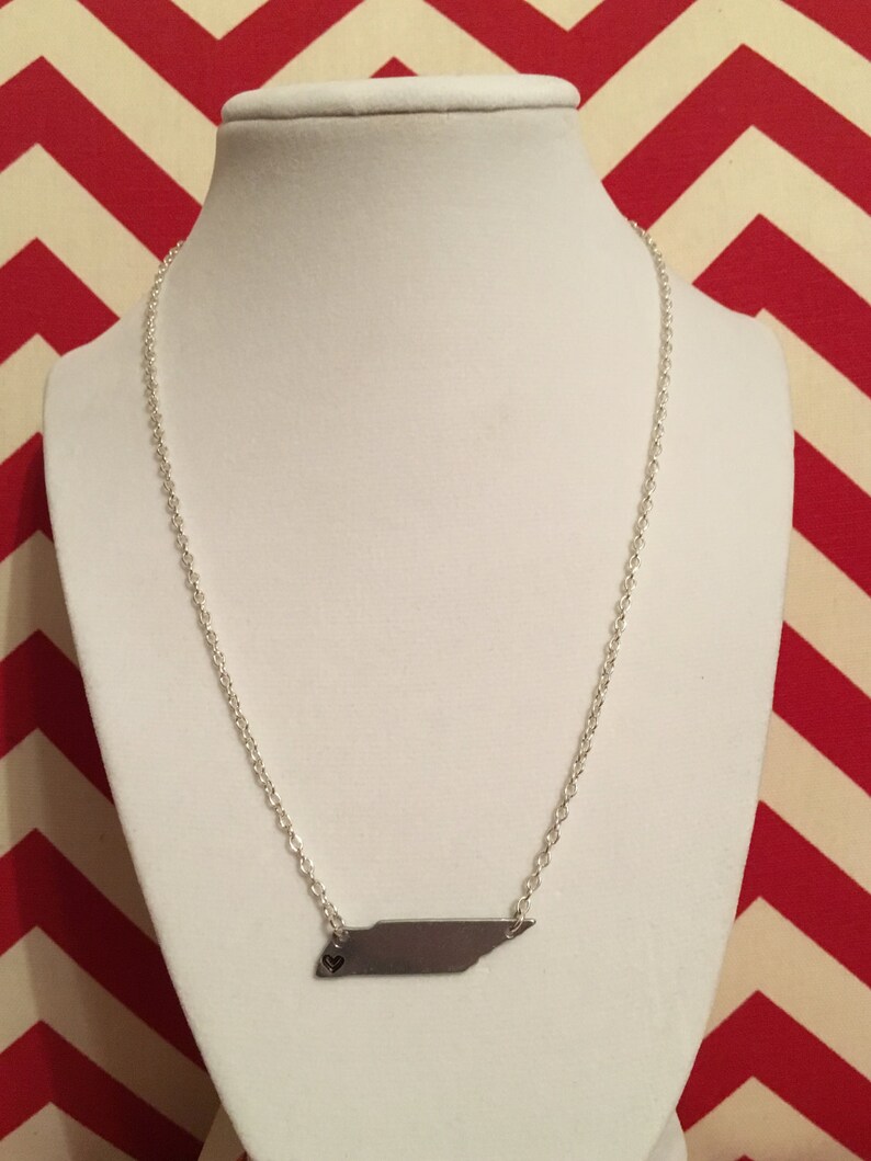 Tennessee Necklace - Love Memphis - Tennessee - Hand Stamped ...