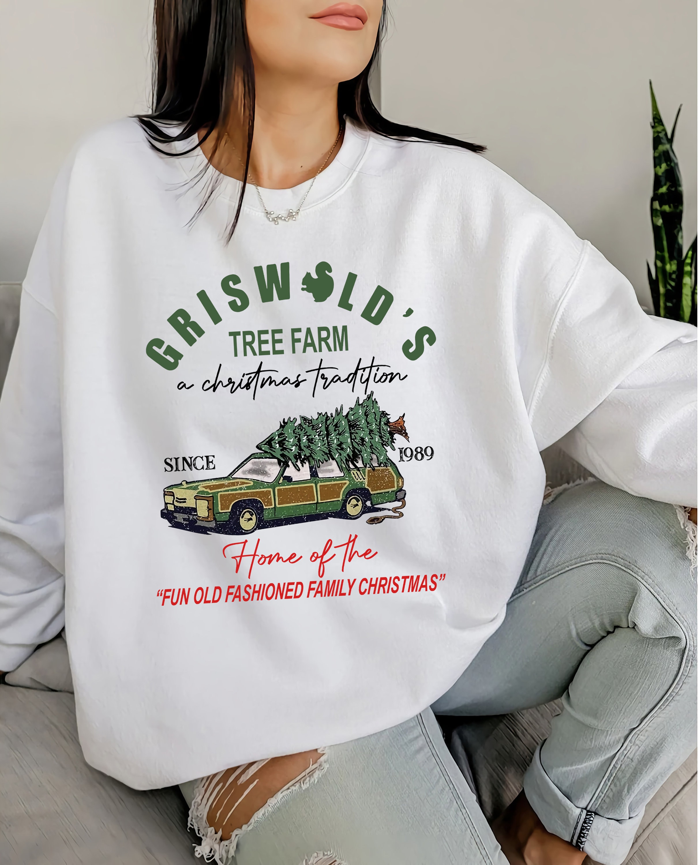 Griswold's Tree Farm Crewneck Sweatshirt, Griswold Christmas 1989 ...
