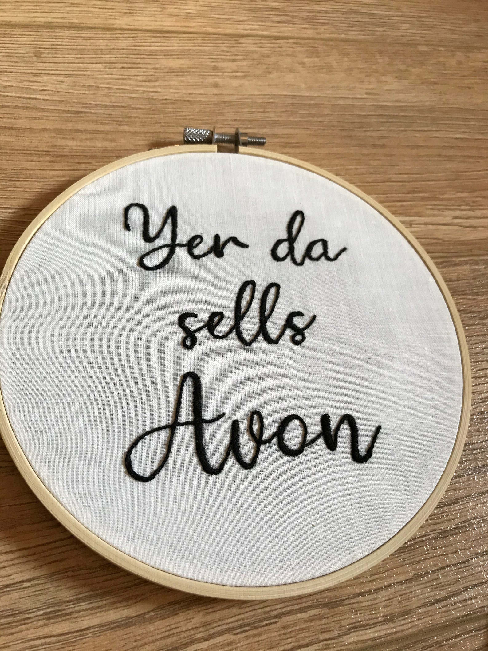 Yer Da sells Avon Embroidery Wall Art Wall Hanging | Etsy