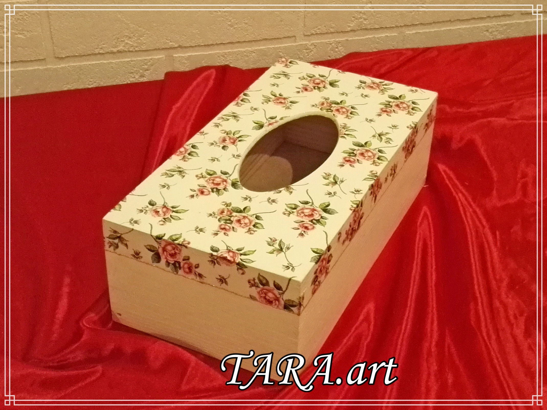 Decoupage Tissue Box Wooden Tissue Box Vintage Tissue | Etsy