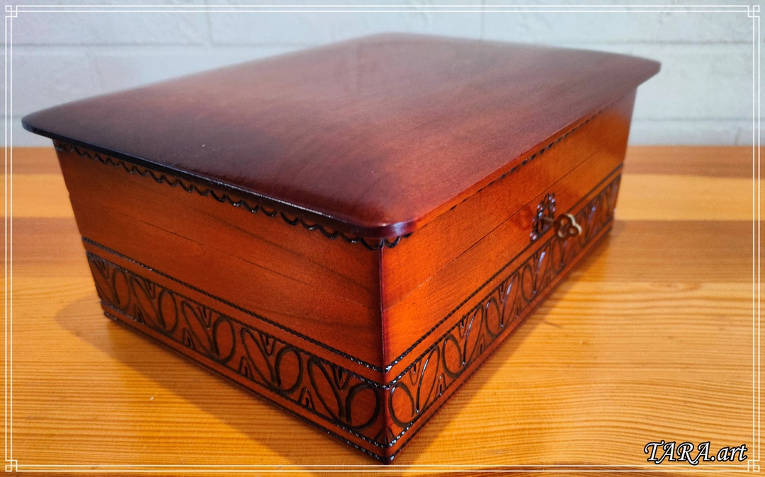 Big Jewelry Box, Wooden Jewellery Holder, Handmade Jewelry Storage ...