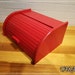 Red Big Bread Box Made From Wood, Vintage Style, Modern Bread Box ...