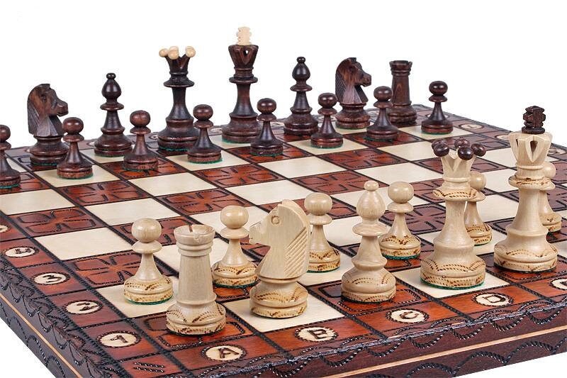 Classic Chess Board Carved Chess Set From Wood Wooden Chess - Etsy