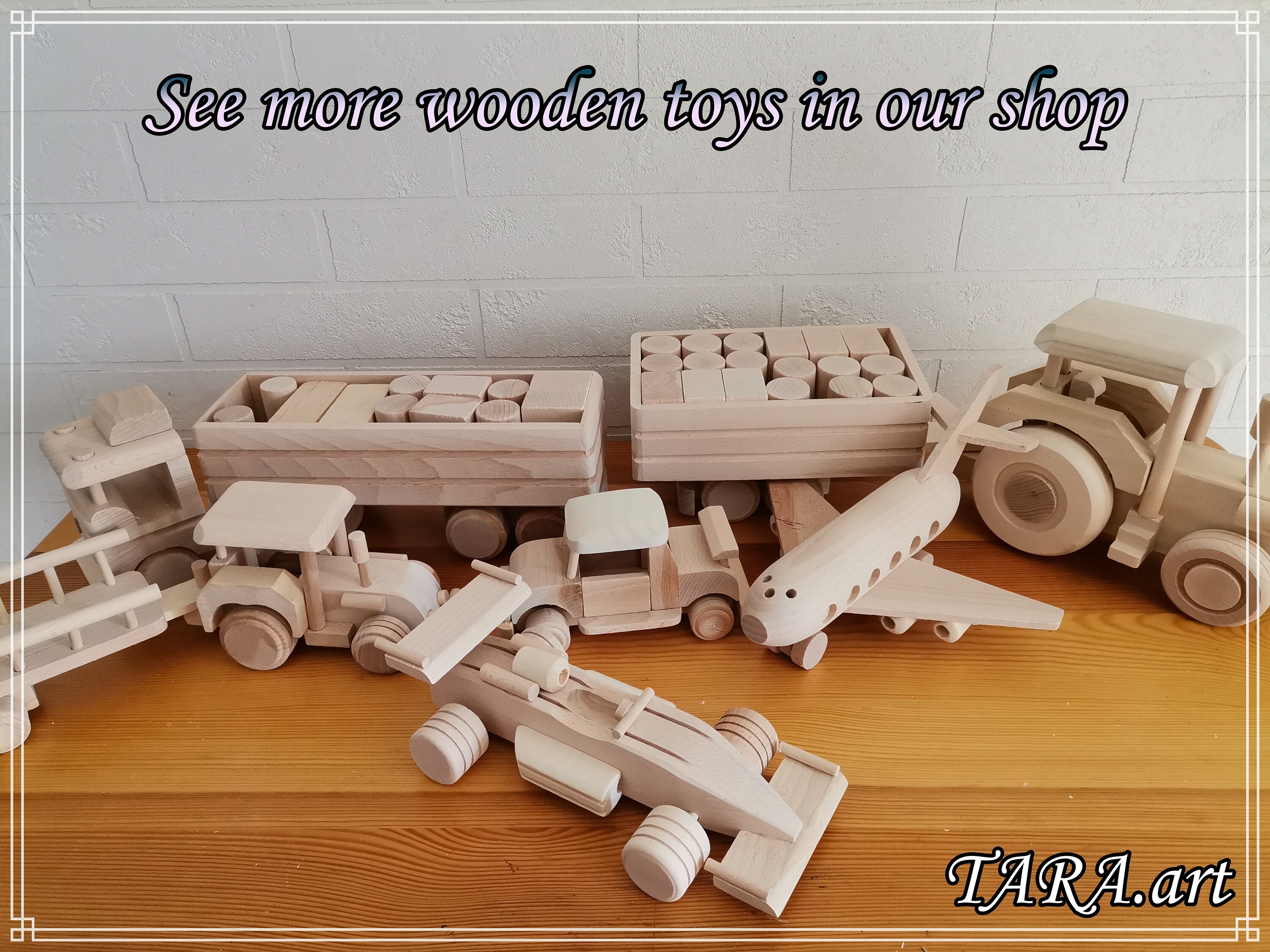 Handmade Wooden Train Toy: Eco-friendly Paintable Locomotive - Etsy