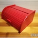 Red Big Bread Box Made From Wood, Vintage Style, Modern Bread Box ...