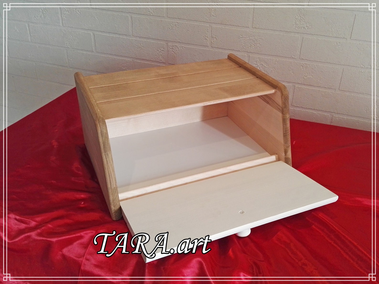 Simple Bread Box Bread Box Wood Vintage Bread Box White and - Etsy