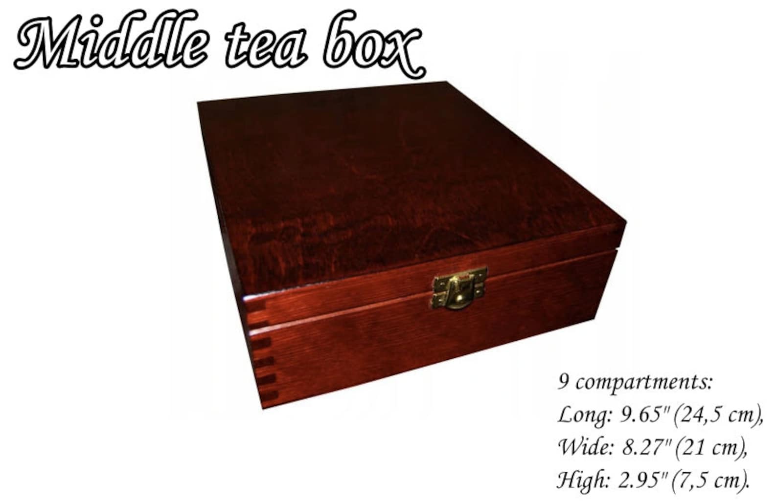 Tea Chest Tea Caddy Adjustable Tea Storage Box Tea Bag | Etsy