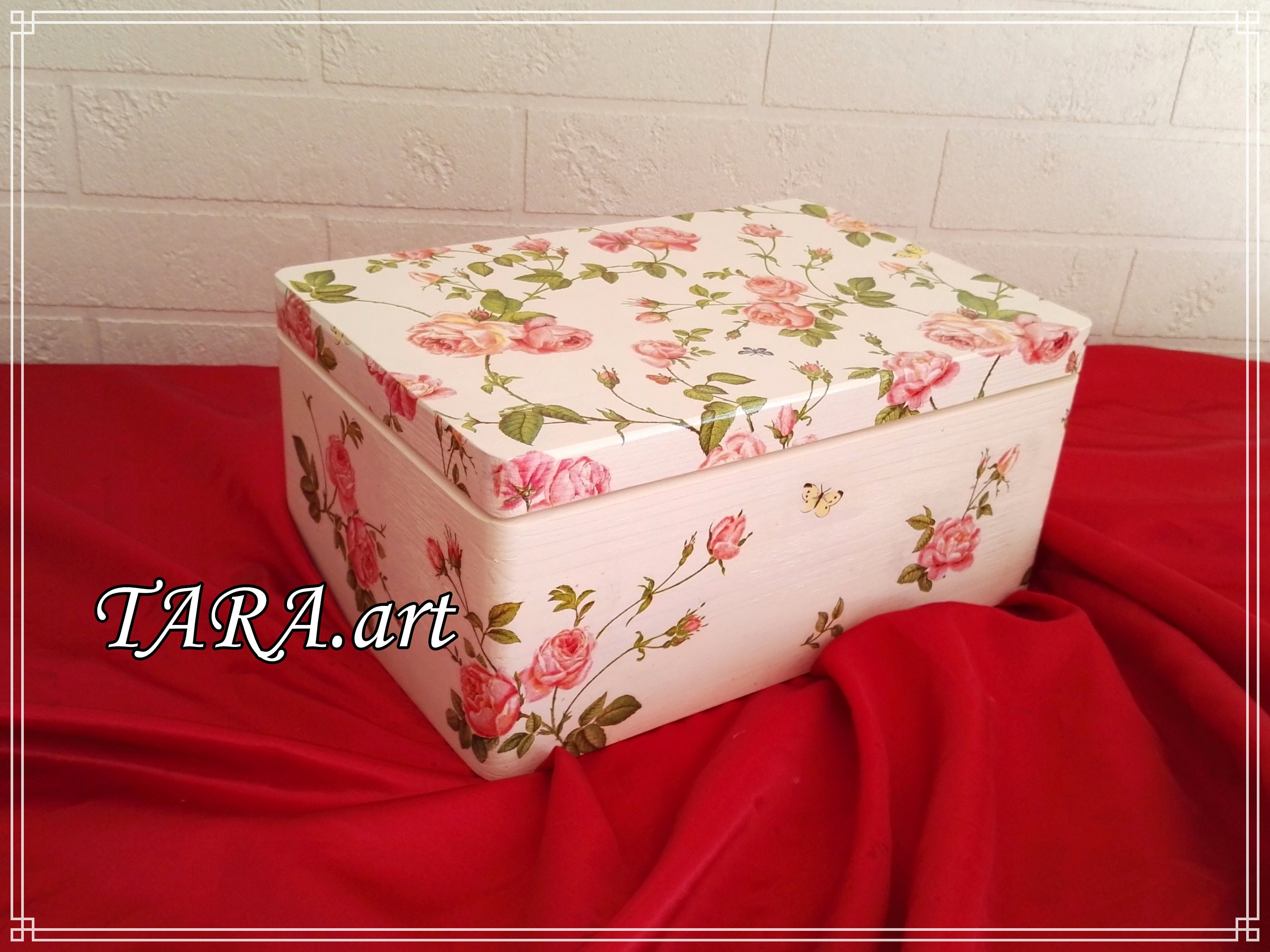 Decoupage Keepsake Box Toy Box With Lid Jewellery Box - Etsy