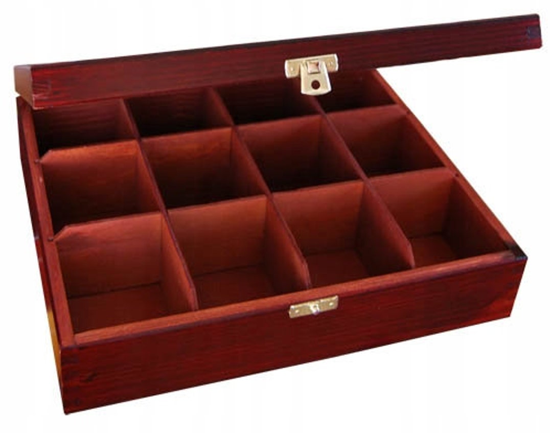 Tea Chest, Tea Caddy, Adjustable Tea Storage Box, Tea Bag Organizer ...
