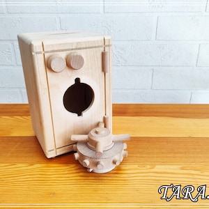 Wooden Safe Box, Treasure Storage, Wooden Money Box for Children ...