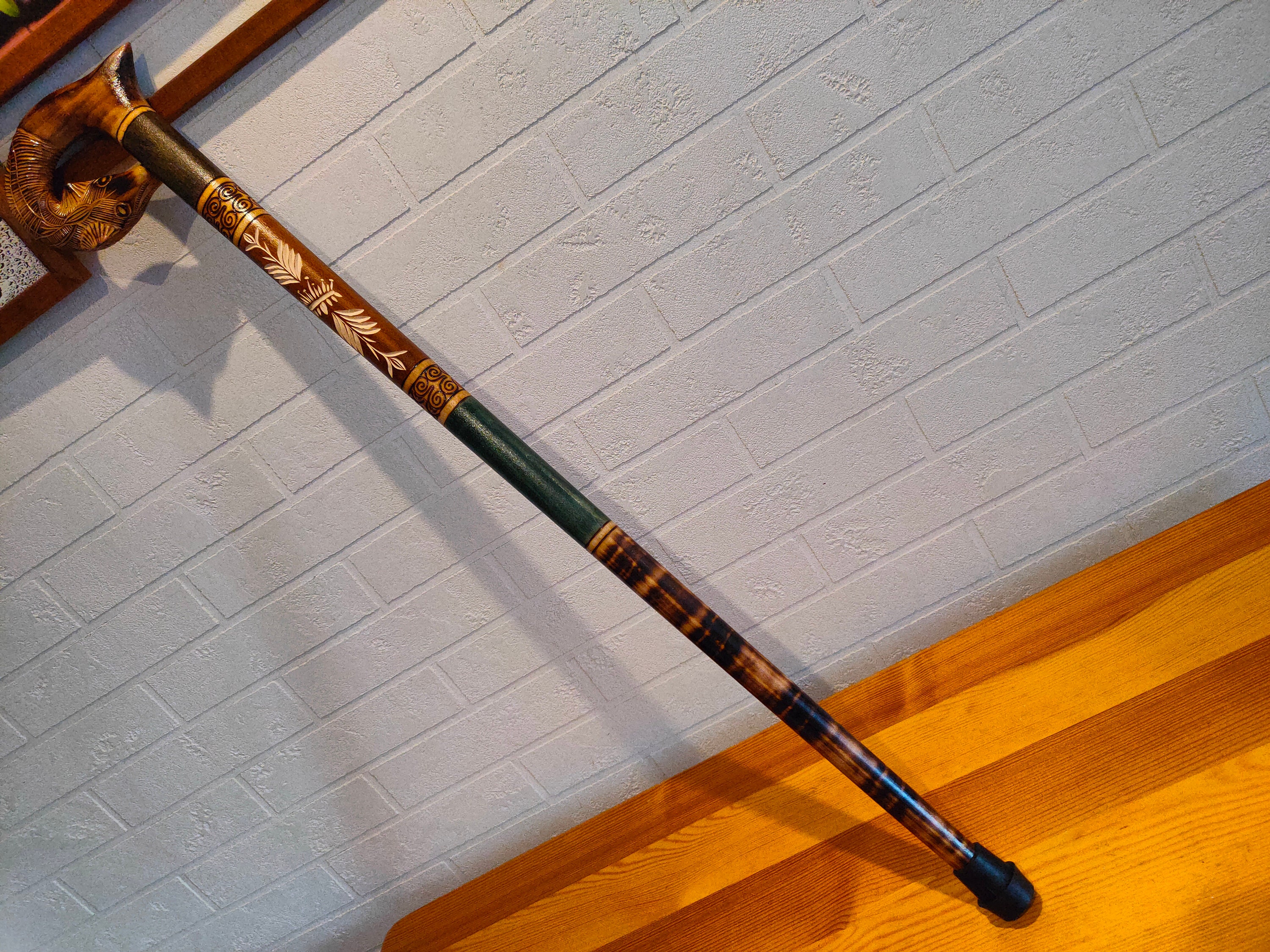 Walking Cane Stick From Wood Pretty Fox Cane Wooden Walking - Etsy