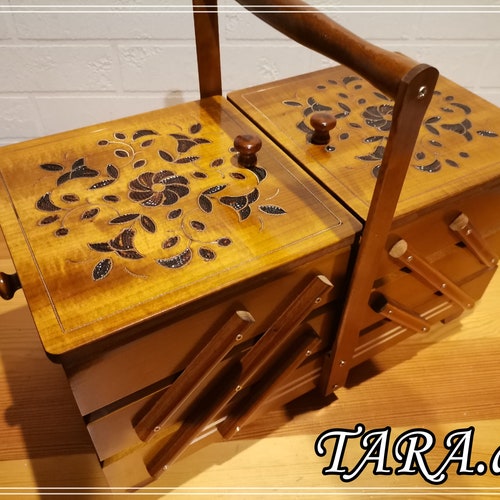 Fold Out Box for Sewing Kit Ornamental Storage Box for - Etsy