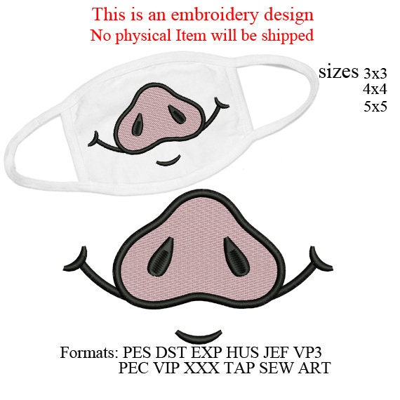 Pig Embroidery Designpig Embroidery Designmachine Embroidery - Etsy