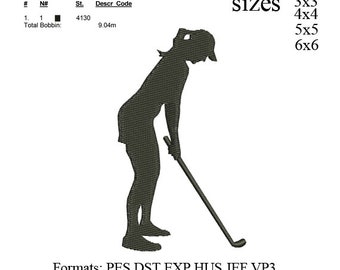 Golf Embroidery Design. Golf Club Embroidery Design. Golf - Etsy
