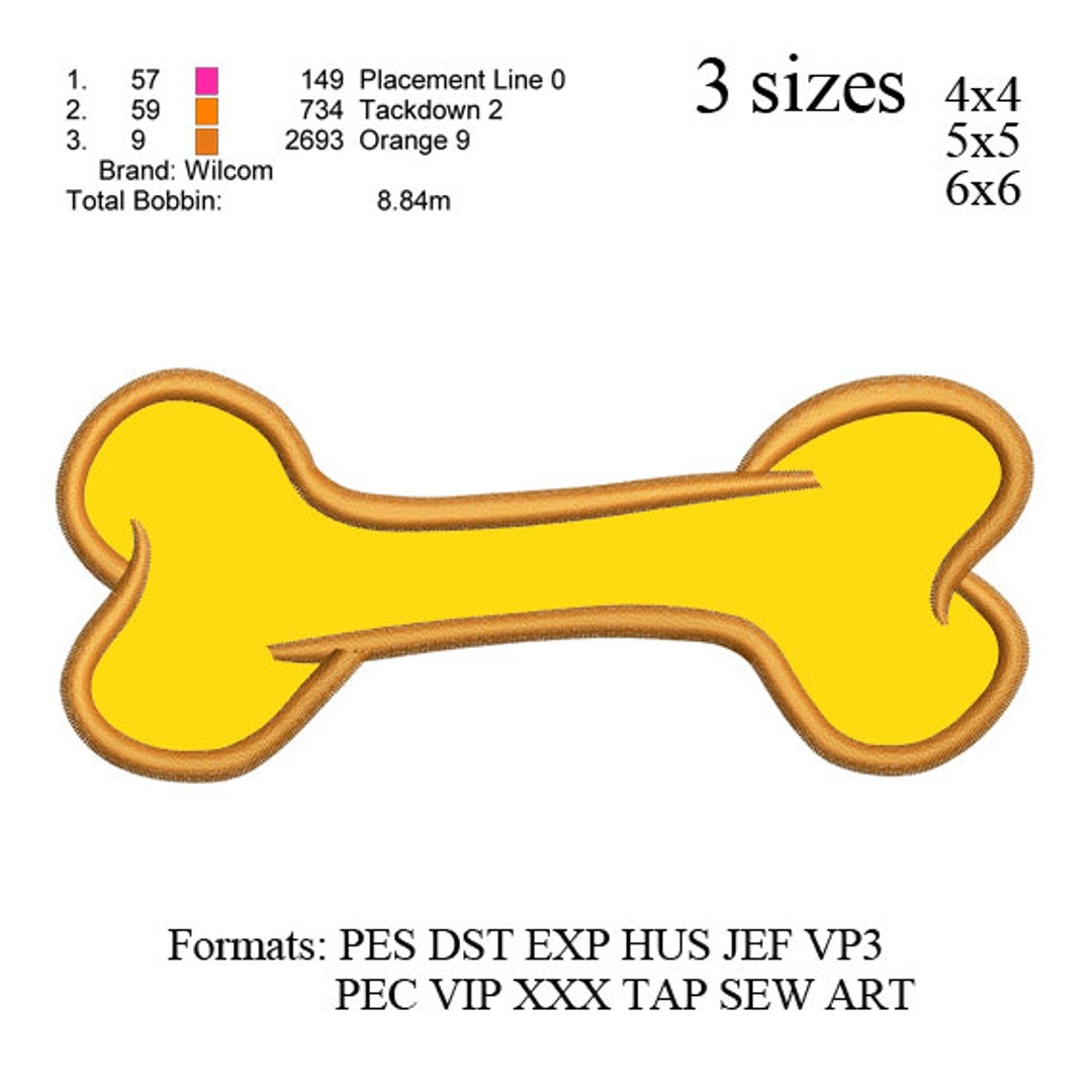 Dog Bone Applique Embroidery,dog Bone Applique Embroidery Machine ...