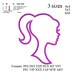 Silhouette Girl Applique Embroidery Machine,embroidery Pattern ...