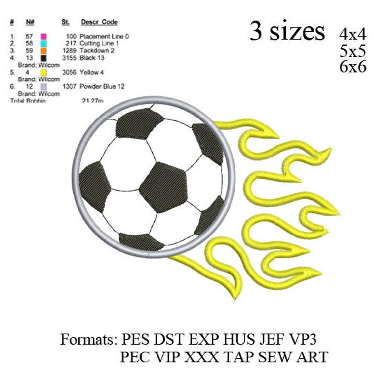 Soccer Ball Applique Embroidery Design Soccer Ball Applique | Etsy