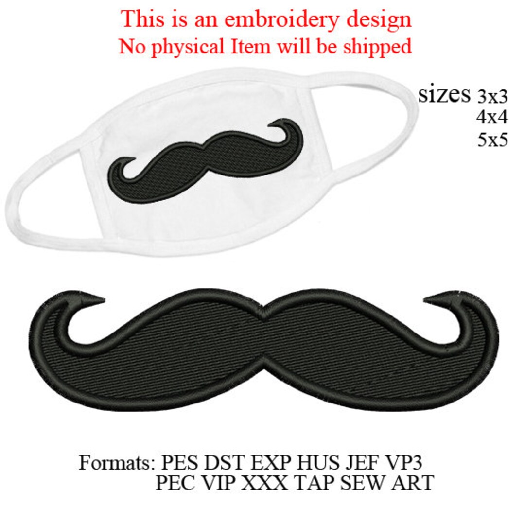 Mustache Embroidery Design,mustache Embroidery Design,machine ...
