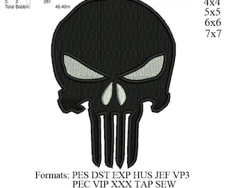 Punisher Skull Pattern - Etsy
