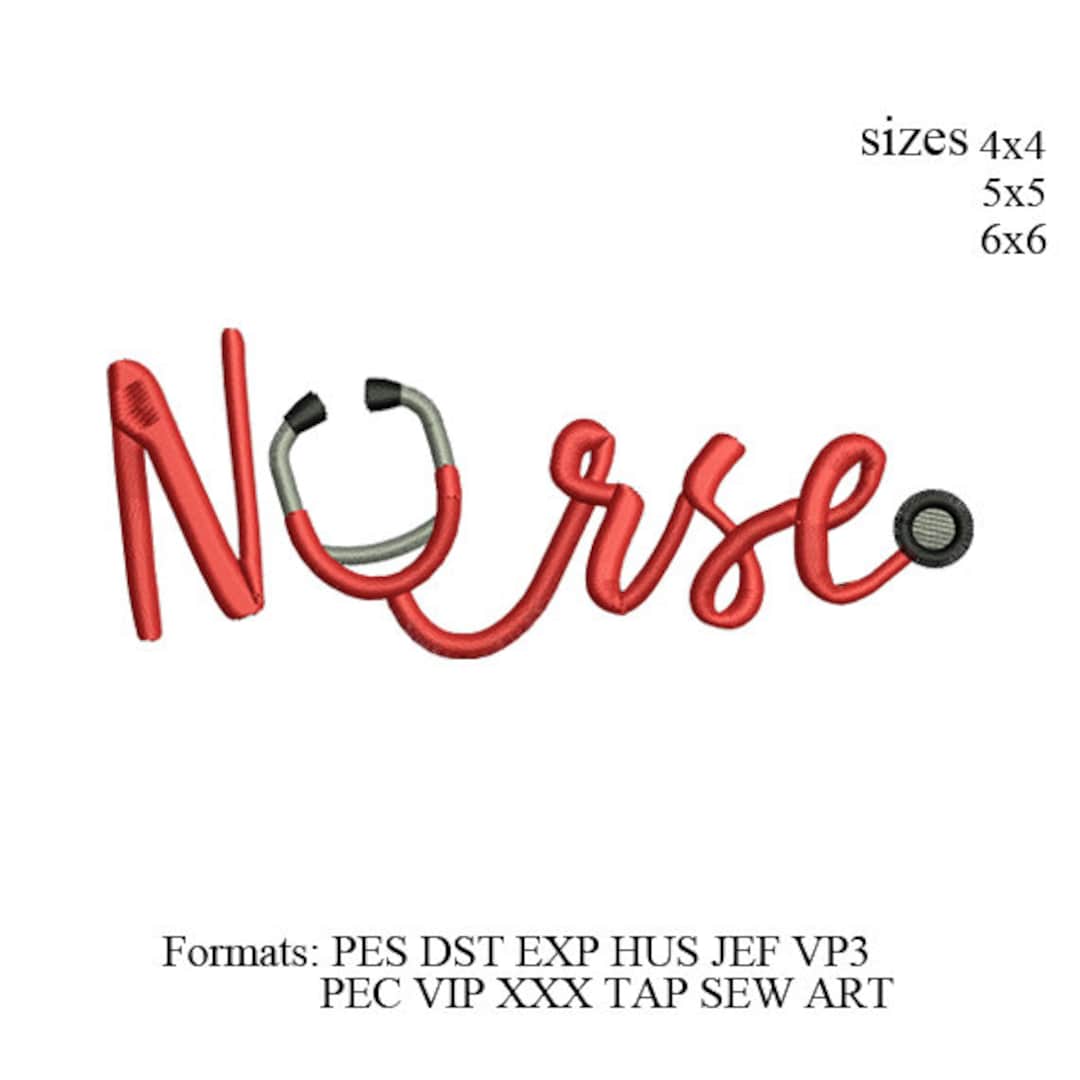 Nurse Love Embroidery Design,nurse Embroidery Design,face Mask Pattern ...