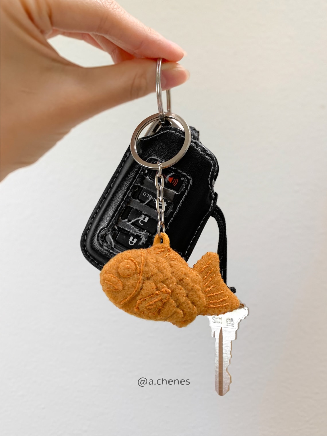 Handmade Felt Taiyaki Keychain - Etsy