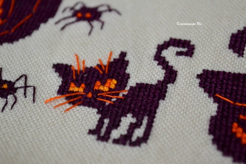Halloween cross stitch pattern digital download cross stitch | Etsy