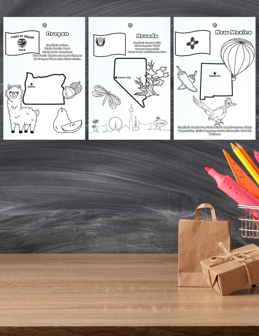 Explore America: the Ultimate 50 States Coloring and Learning Pack ...