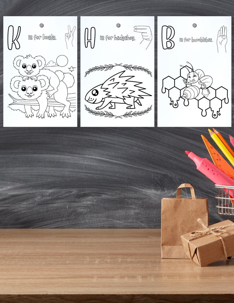 American Sign Language Alphabet Coloring Pages Instant Download. ASL ...