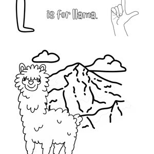 American Sign Language Alphabet Coloring Pages Instant Download. ASL ...