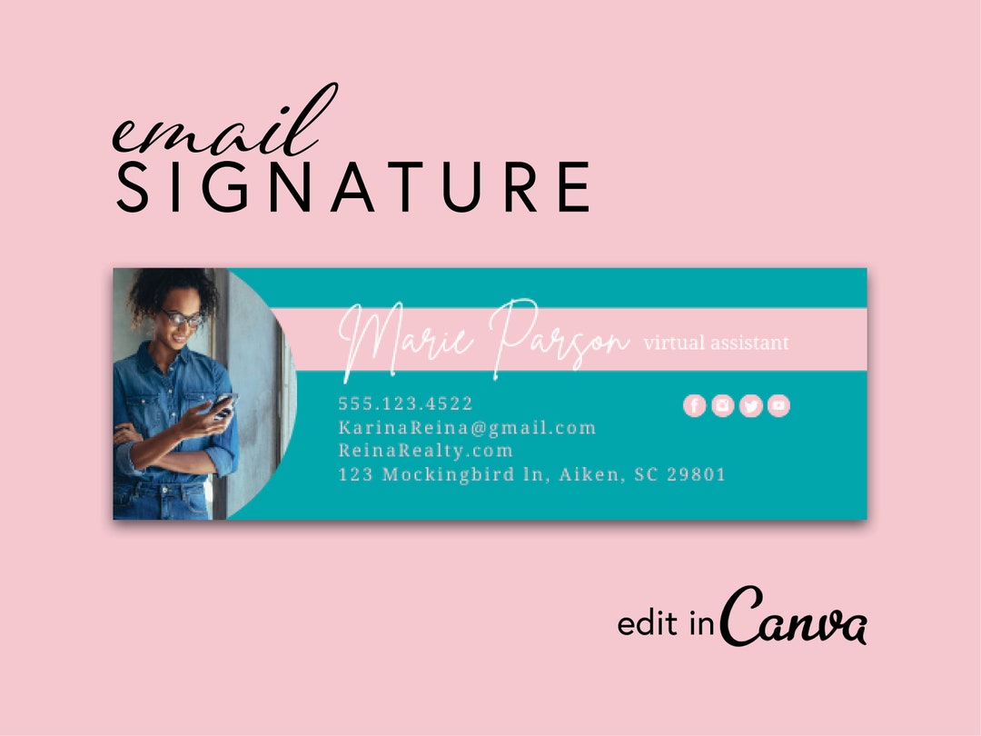 Email Signature, Virtual Assistant, Real Estate Marketing, Email ...