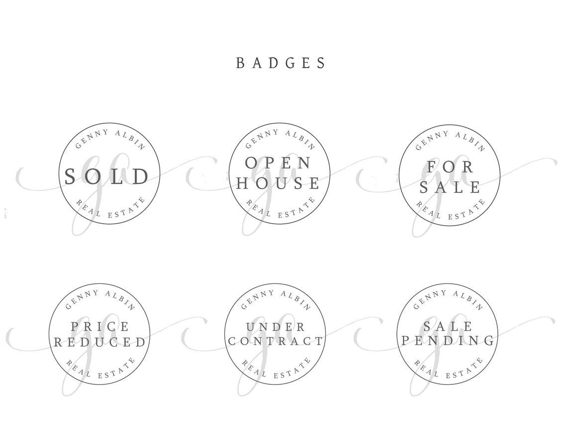 Realtor Logo Signature Logo Initial Logo Monogram Logo | Etsy