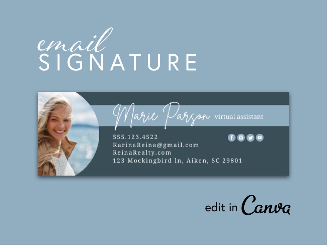 Email Signature, Virtual Assistant, Real Estate Marketing, Email ...