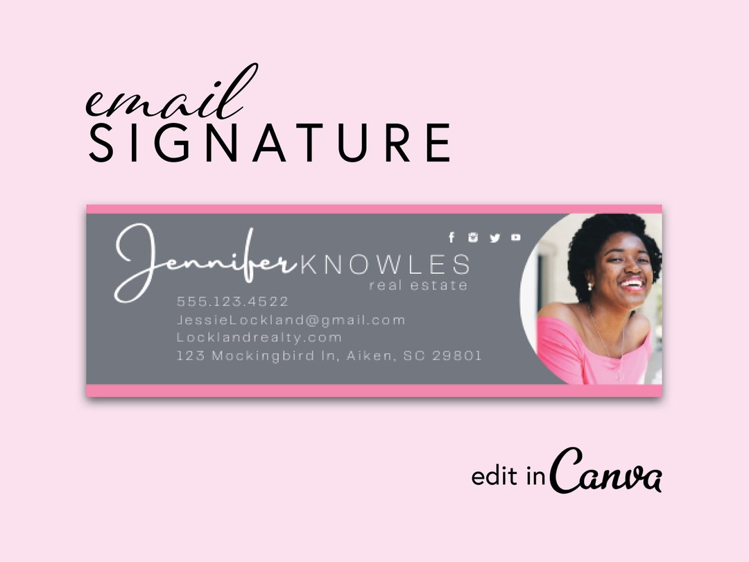 Email Signature, Virtual Assistant, Real Estate Marketing, Email ...