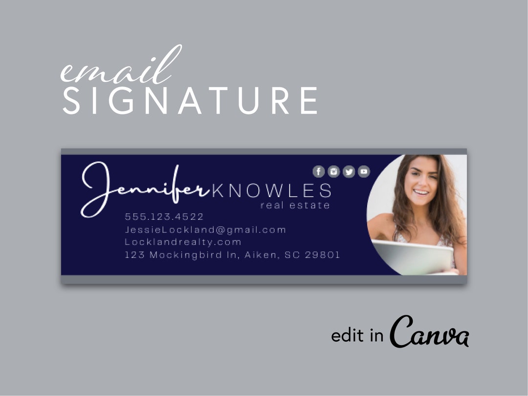 Email Signature, Virtual Assistant, Real Estate Marketing, Email ...