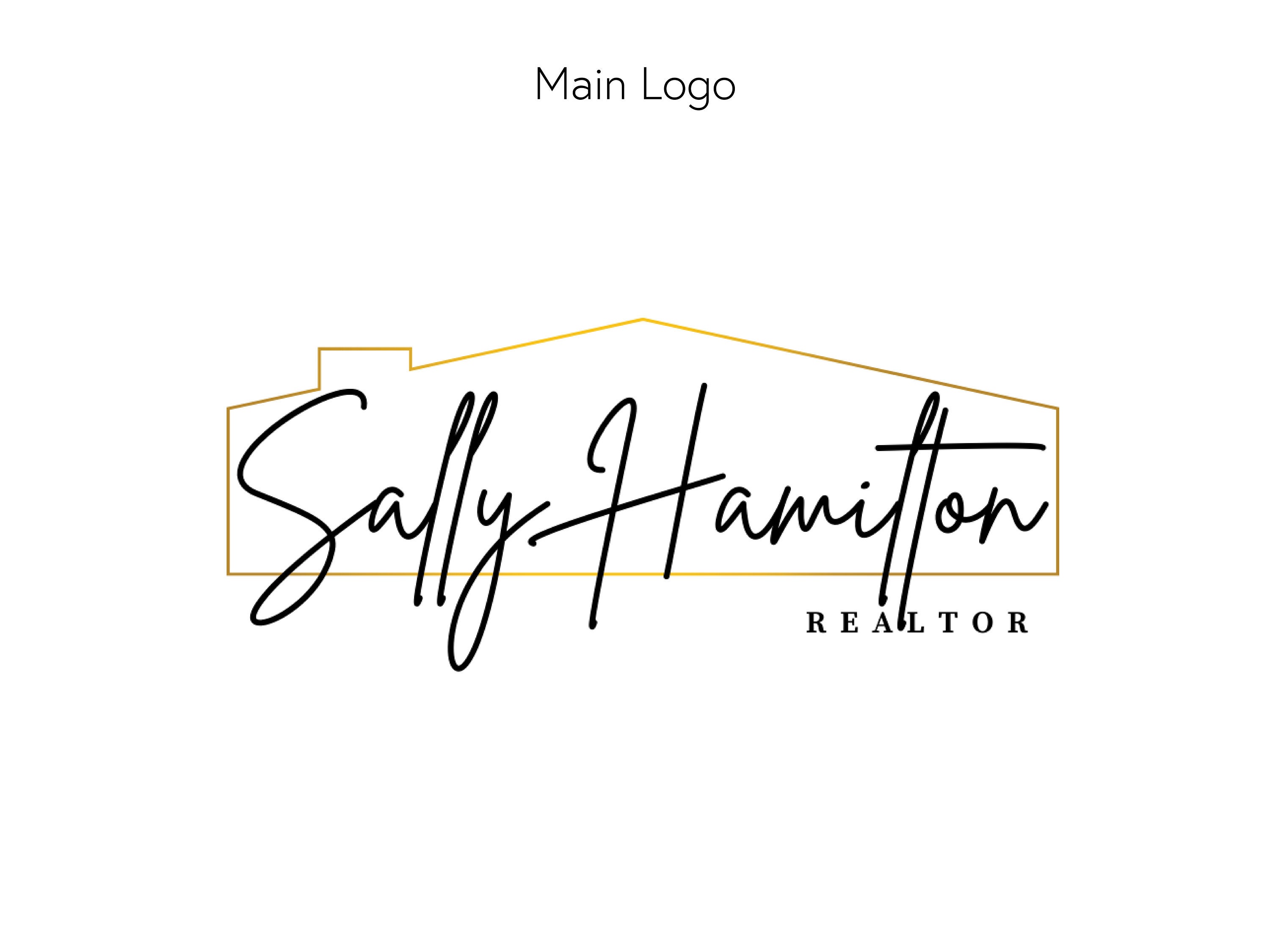 Gold Realtor Logo Editable Logo Design Canva Logo Template - Etsy