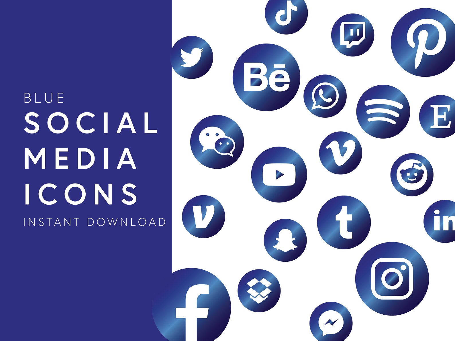 20 Social Media Icons Website Icons Social Sharing Icons - Etsy