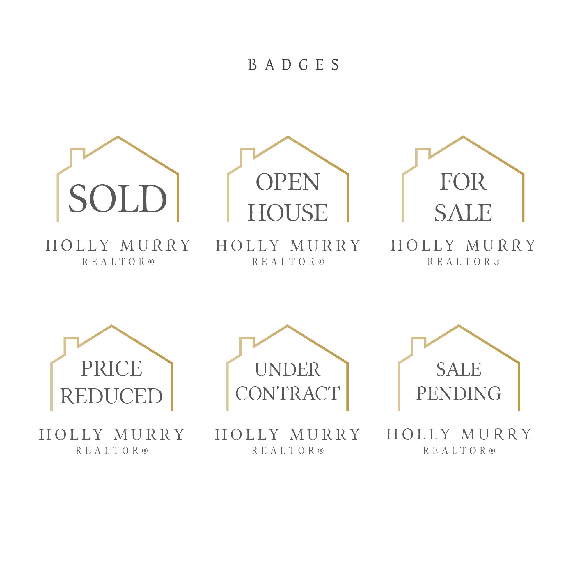 Realtor Logo, Signature Logo, Initial Logo, Monogram Logo, Real Estate ...