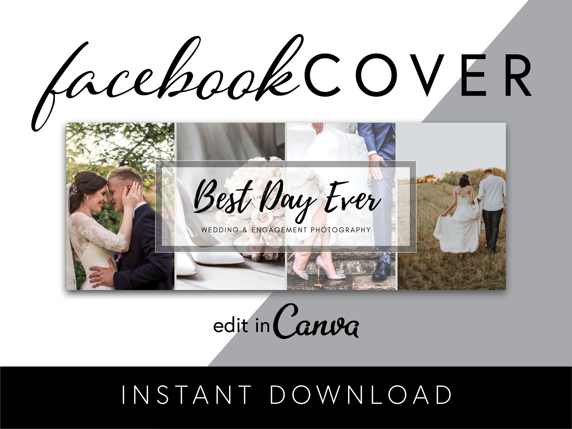 Wedding Photography Template, Photography Facebook Banner, Real Estate ...