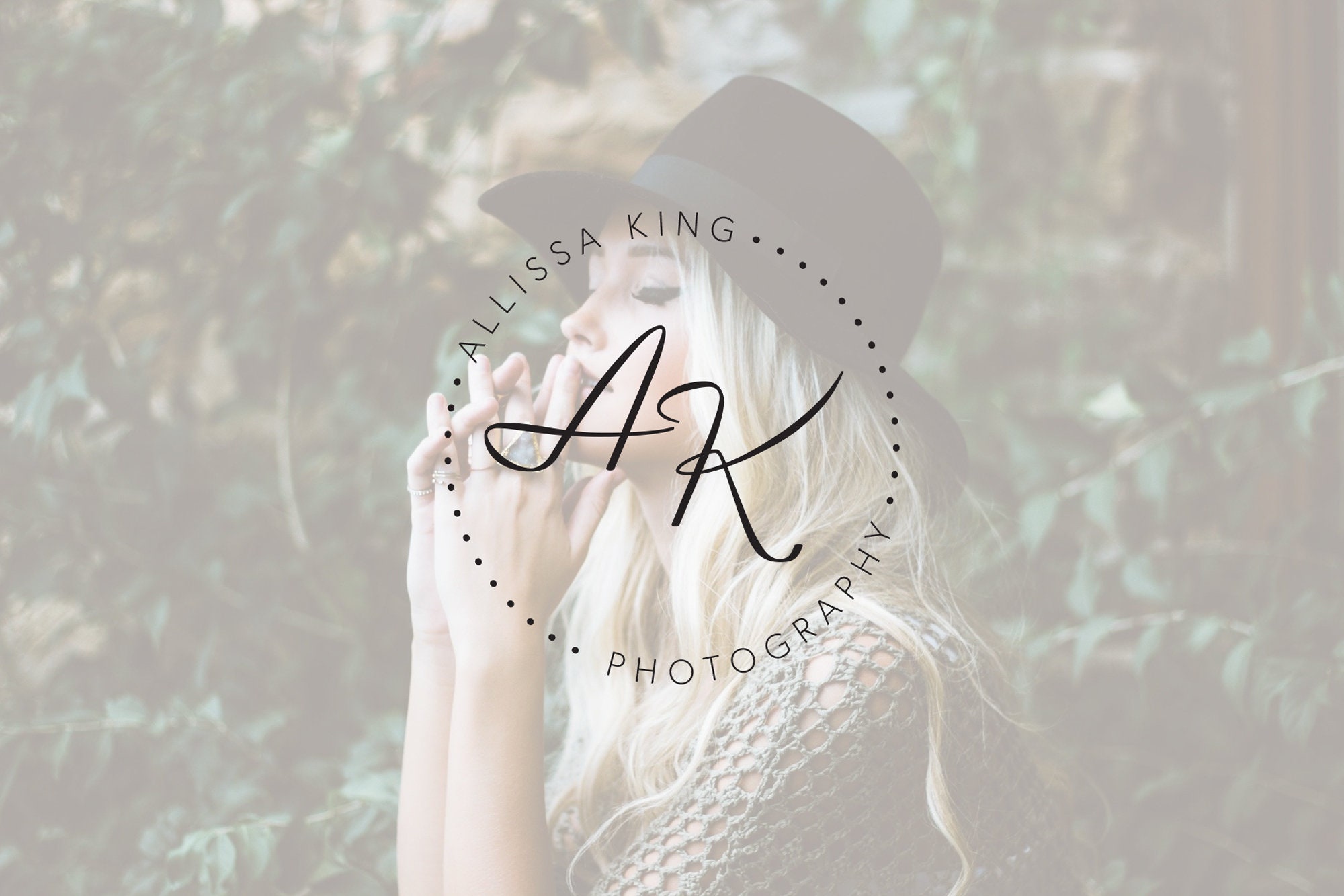 Circle Logo Photography Logo Branding Kit Premade Logo - Etsy