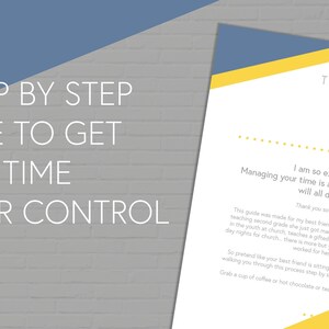 Time Management Kit, Productivity Guide, Step by Step Guide to Managing ...