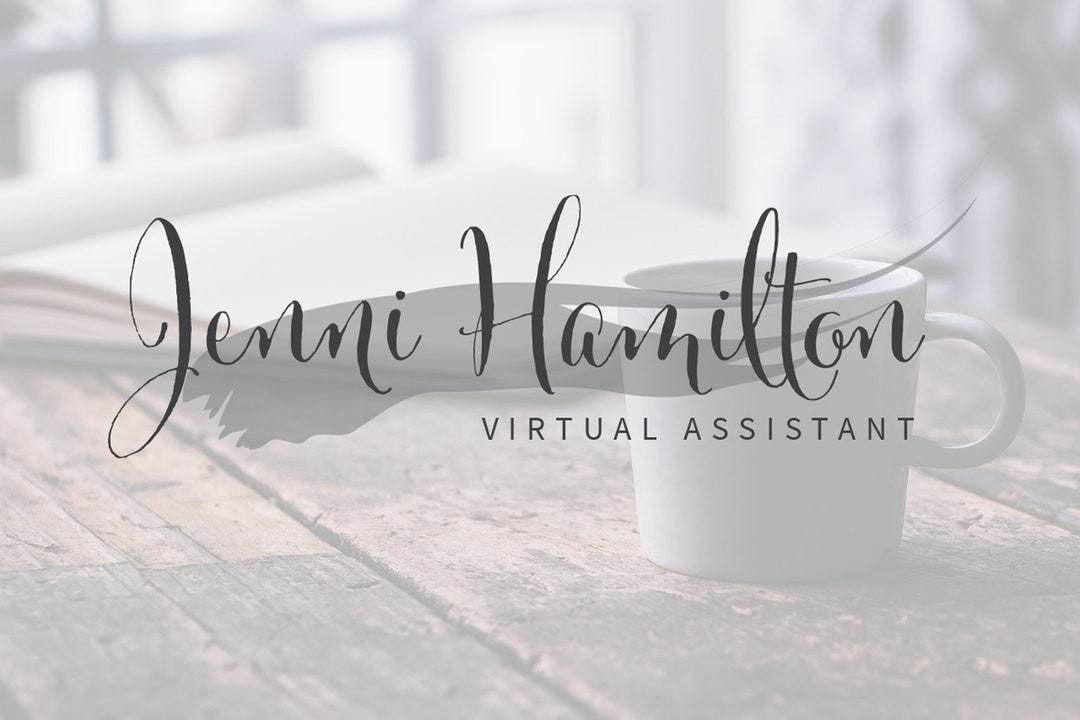 Branding Kit, Virtual Assistant Logo. VA Logo, VA Branding, Watercolor ...