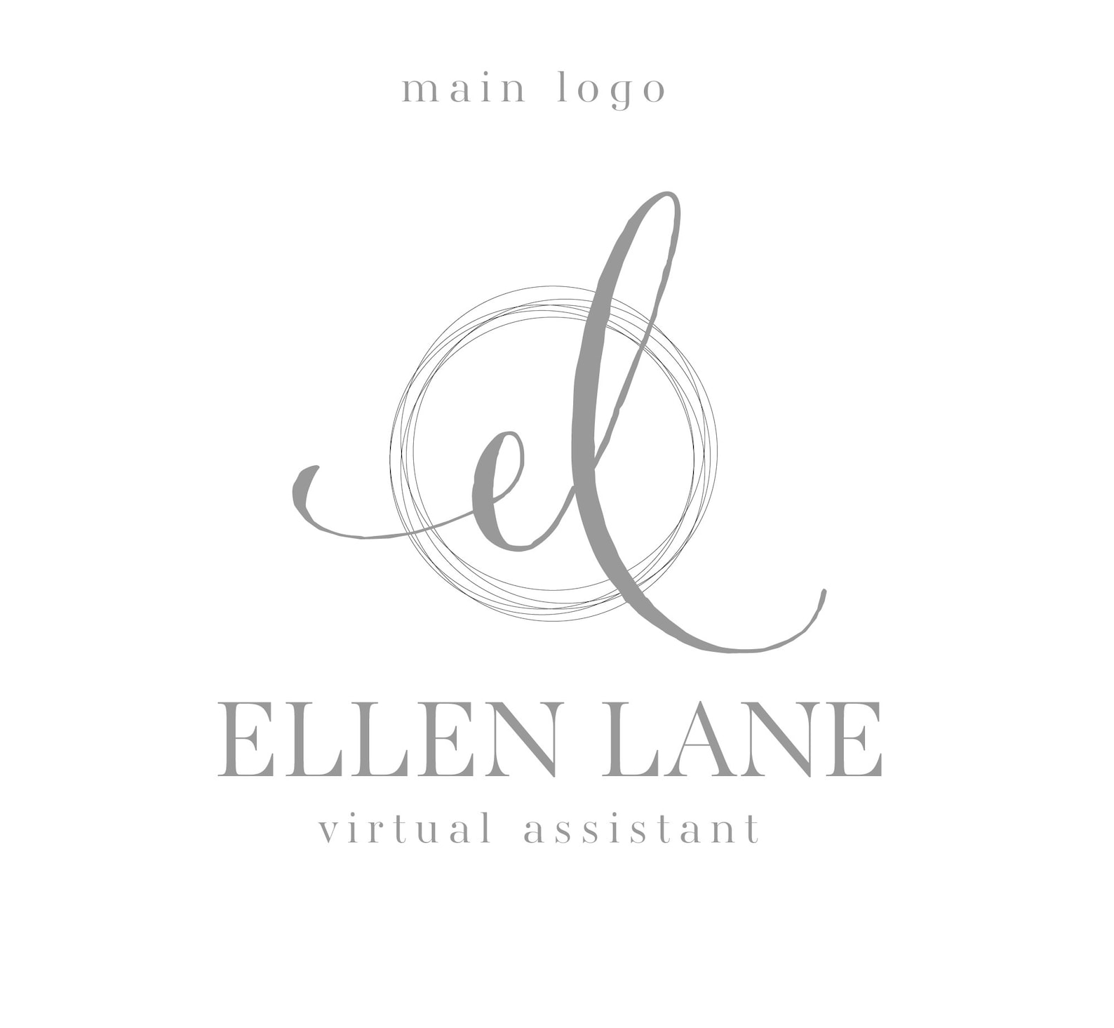 Virtual Assistant Logo Virtual Assistant Template VA Logo | Etsy