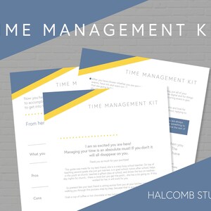 Time Management Kit, Productivity Guide, Step by Step Guide to Managing ...