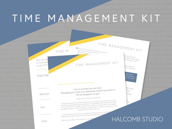 Time Management Kit Productivity Guide Step by Step Guide to | Etsy
