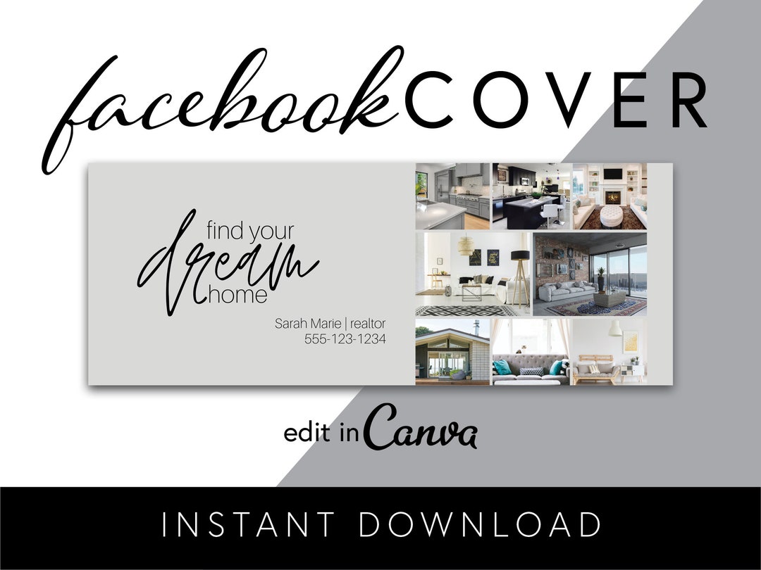Real Estate Facebook Cover, Realtor Template, Photography Facebook ...